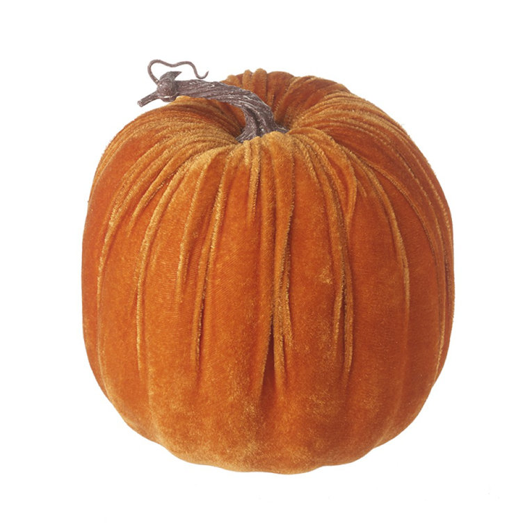 The Seasonal Aisle Velvet Pumpkin Decoration | Wayfair.co.uk